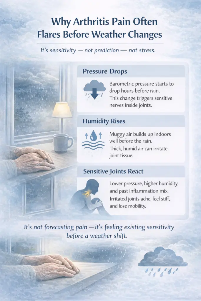 Why Arthritis Pain Often Flares Before Weather Changes