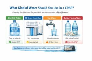 What Kind of Water Goes Into a CPAP? Distilled vs Tap Explained